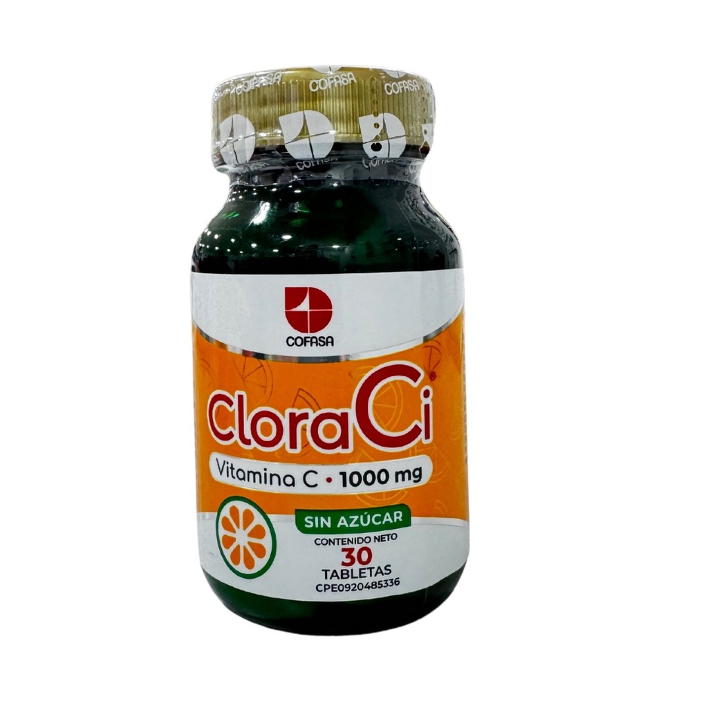 CLORACI 1G X 30TAB COFASA | Tu Farmacia Actual